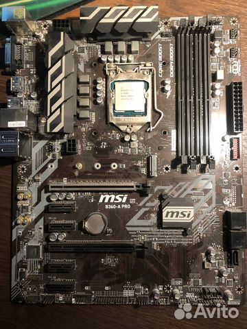 I5 9500f + MSI B360A-Pro купить в Москве | Электроника | Авито