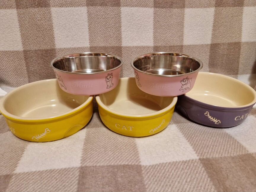 Миски керамические для кошек, дешеддер для кошек