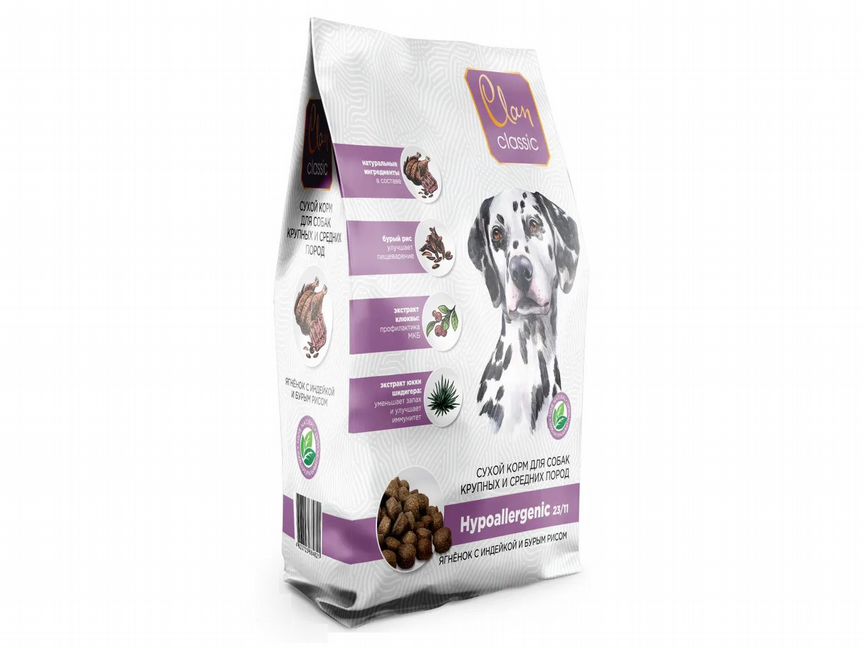 Корм для собак Сlan Сlassiс Hypoallergeniс, 1,25кг