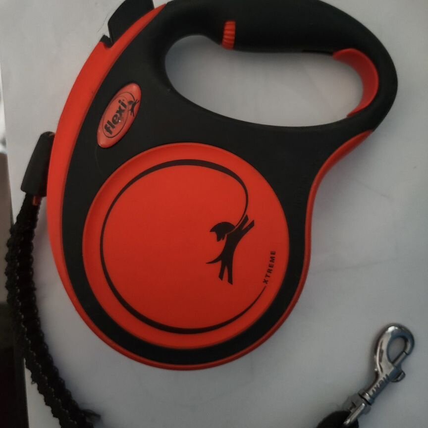 Поводок рулетка flexi Xtrem М 5 м с амортизатором