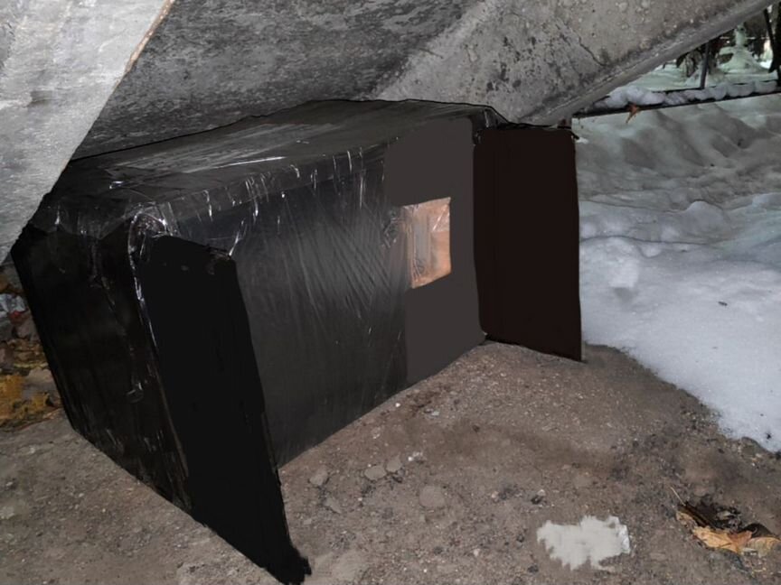 Дом для кошки уличный, очень теплый