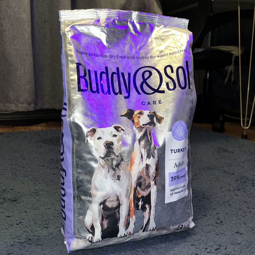 Buddy & Sol 3 кг для собак с индейкой