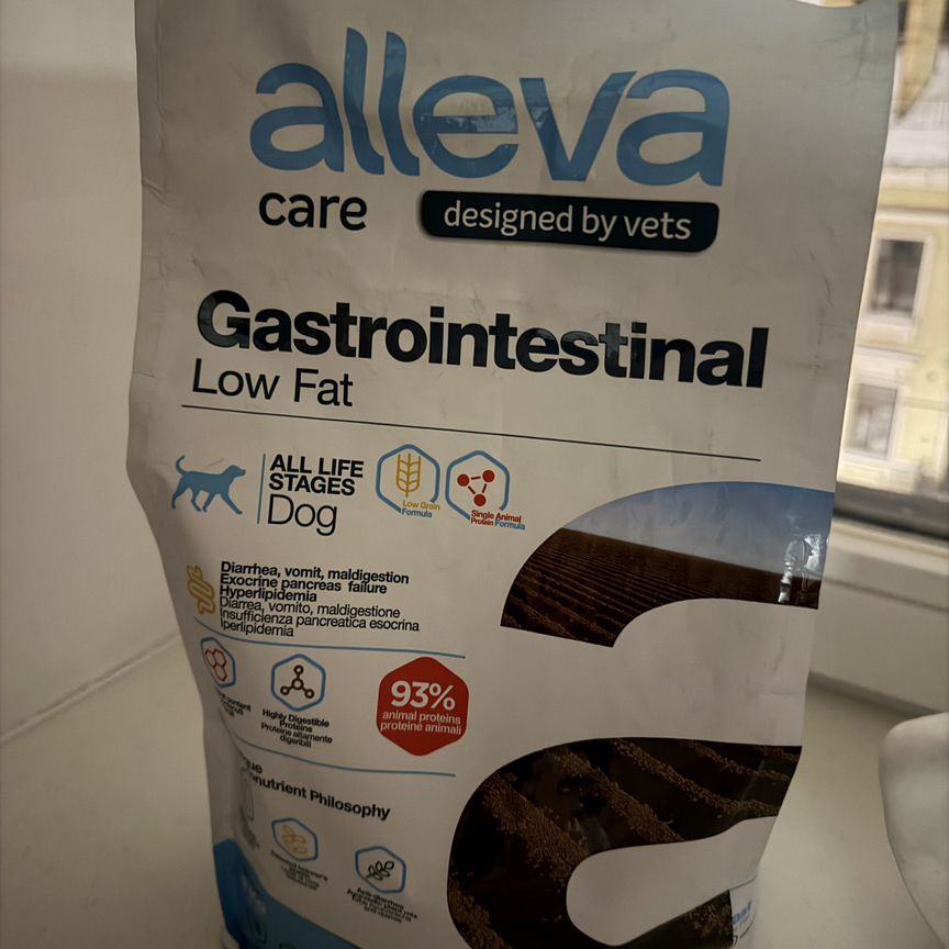 Корм для собак alleva gastrointestinal