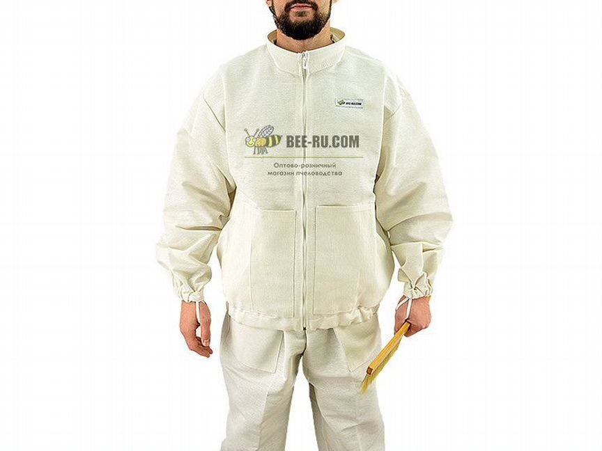 Костюм пчеловода эконом плюс (куртка на молнии, дв