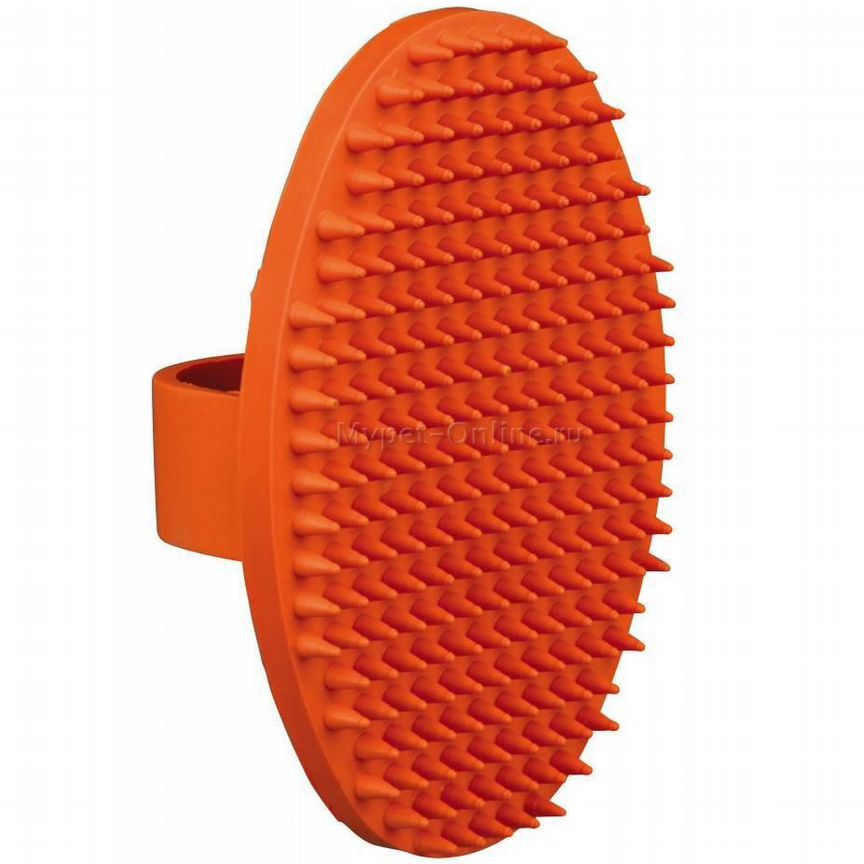 Щетка массажная для кошек и собак Trixie Massage Brush, размер 13х9см