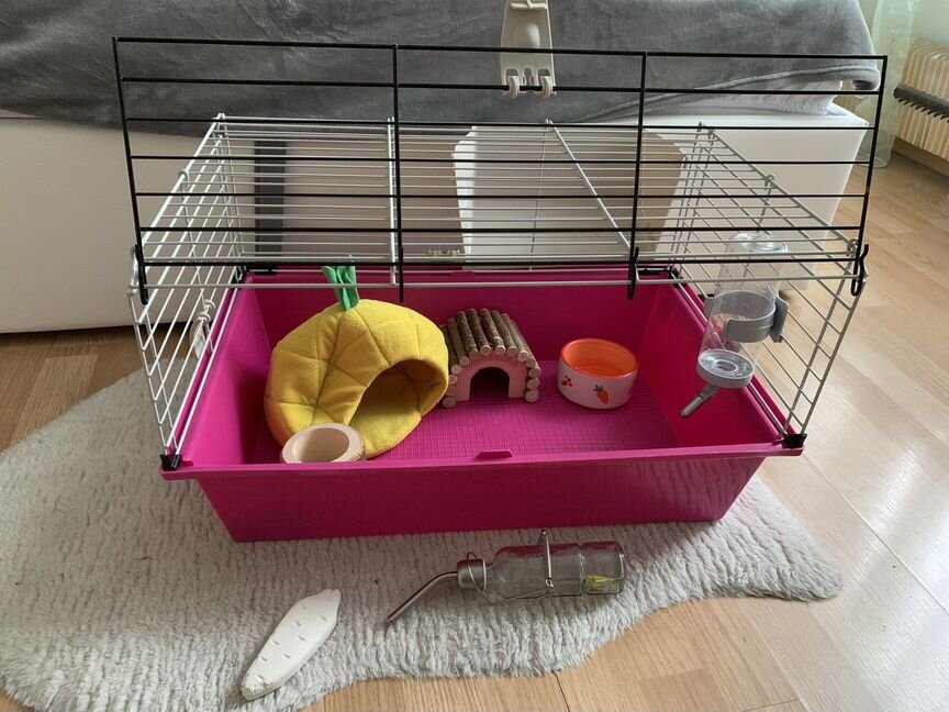 Кормушки, поилки, клетка для шиншилл