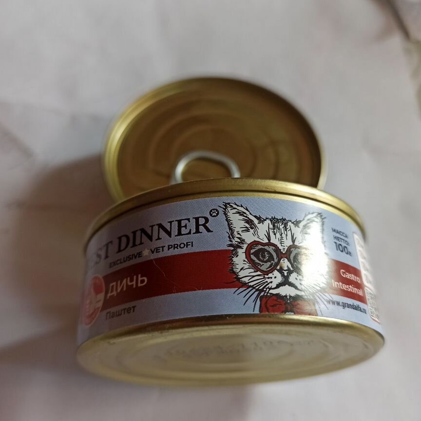 Корм для кошек best dinner паштет