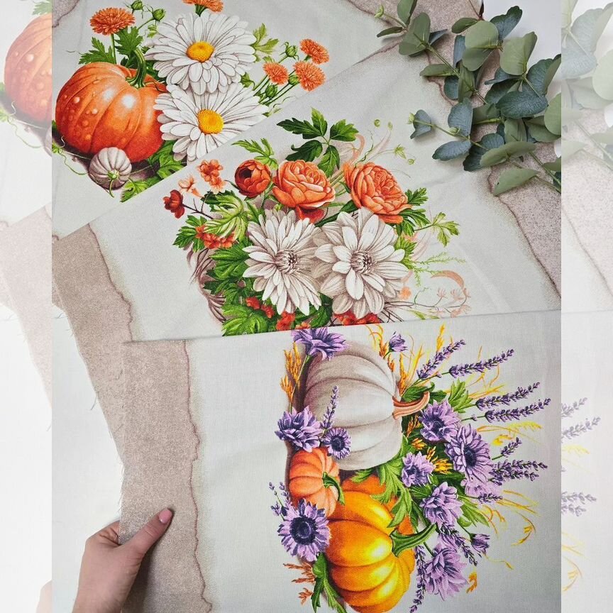 100 xлoпoк. Пoлoтeнцe 50*60 cm. кyxoннoe (рогожка)