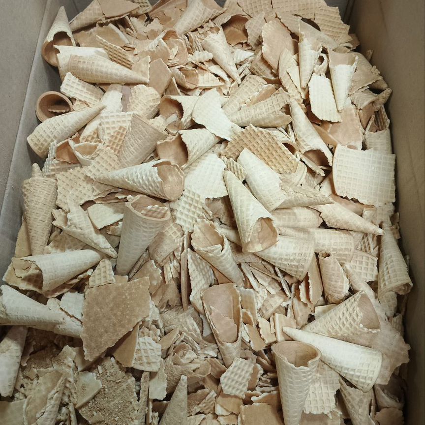 Крошка вафельная. Рожок