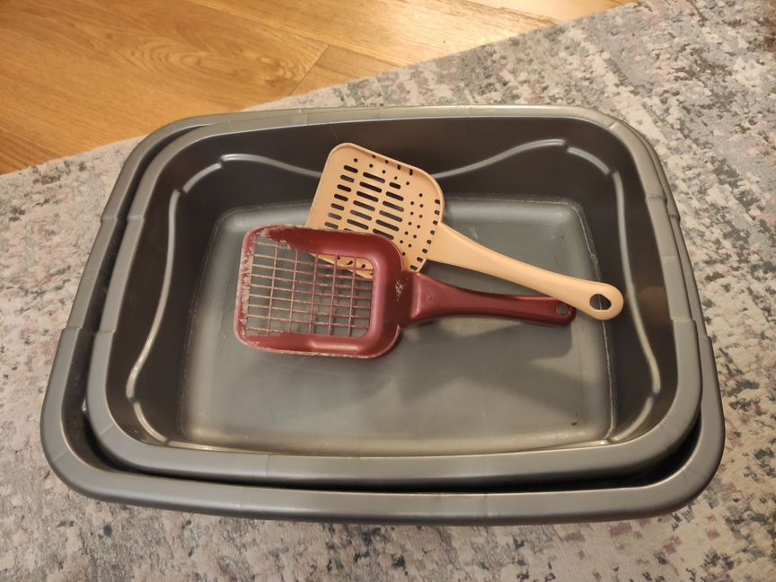 Лотки, миски, дешеддер, поводок для кошки