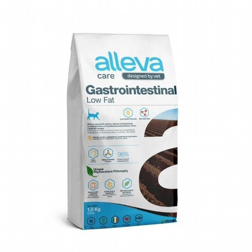 Сухой корм для кошек Alleva Gastrointestinal