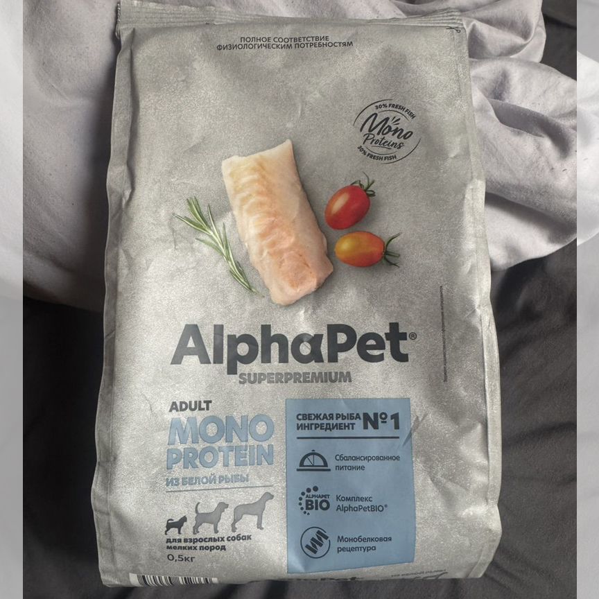 Корм alphapet для собак