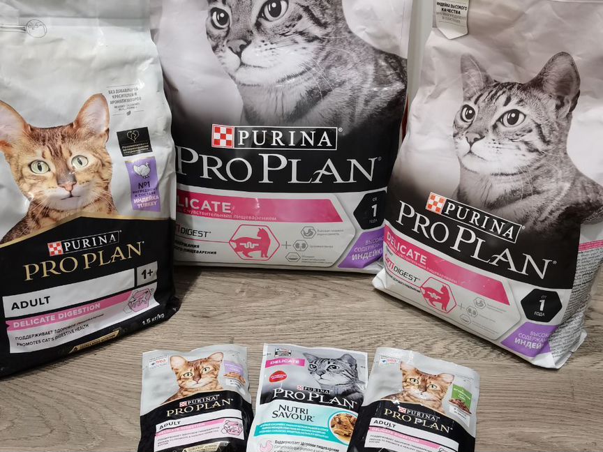 Сухой, влажный корм для кошек ProPlan