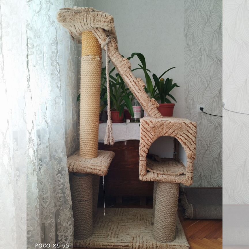 Когтеточка домик для кошки