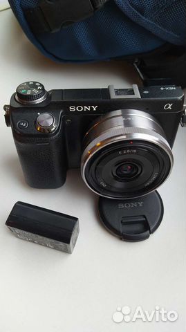 Sony alpha NEX 6+16мм 2.8 купить в Москве | Электроника | Авито