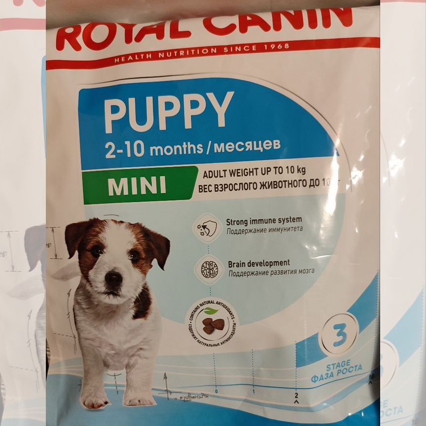 Корм для собак royal canin puppy mini 800гр