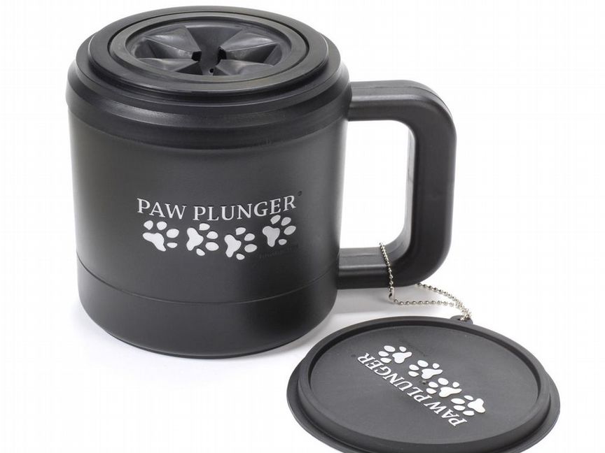 Paw plunger "Лапомойка" черная, средняя