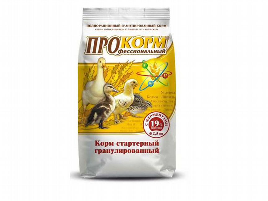 Корм для молодняка птицы, цыплят Прокорм П 19