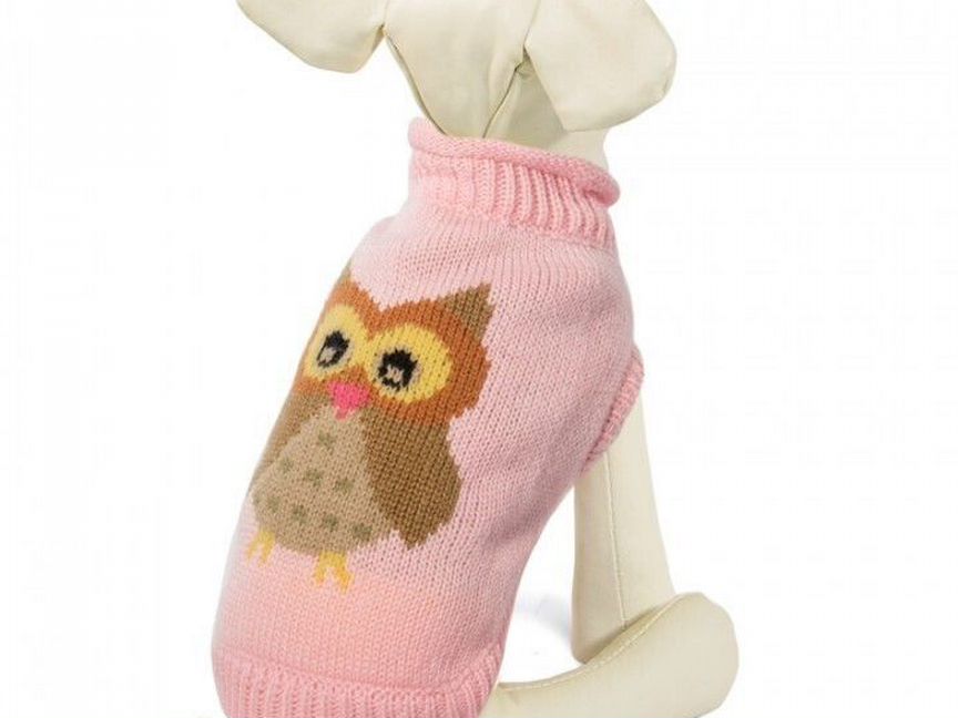 Свитер Сова L, розовый, размер 35см, Triol