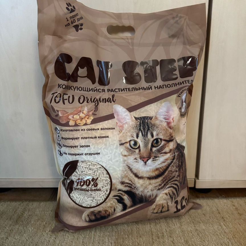 Наполнитель древесный Cat Step 12л