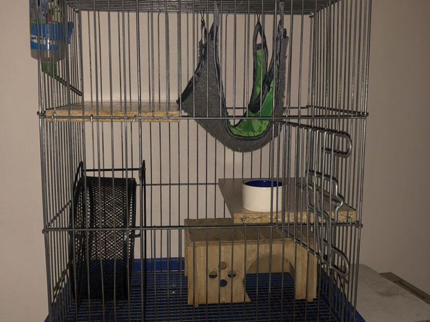 3-х этажная клетка для крыс, шиншилл, дегу