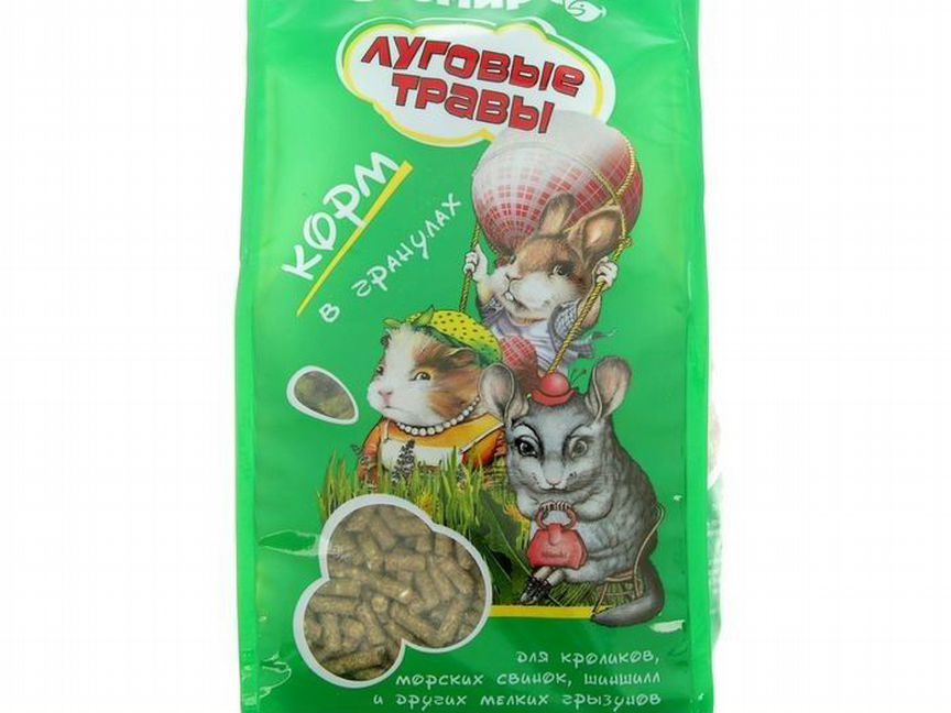 Корм для кроликов и грызунов, гранулы,800г, арт 24