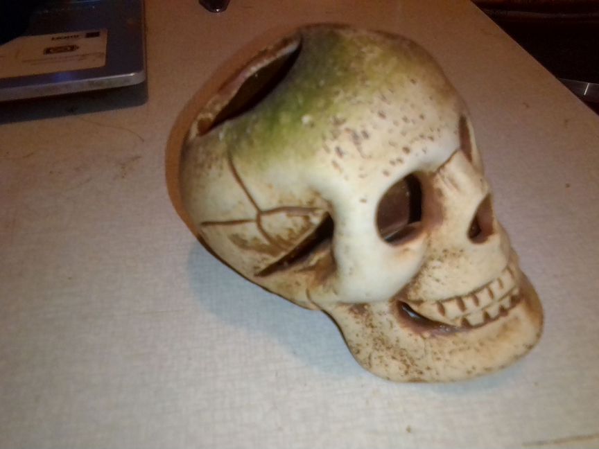 Укрытие череп для рыб