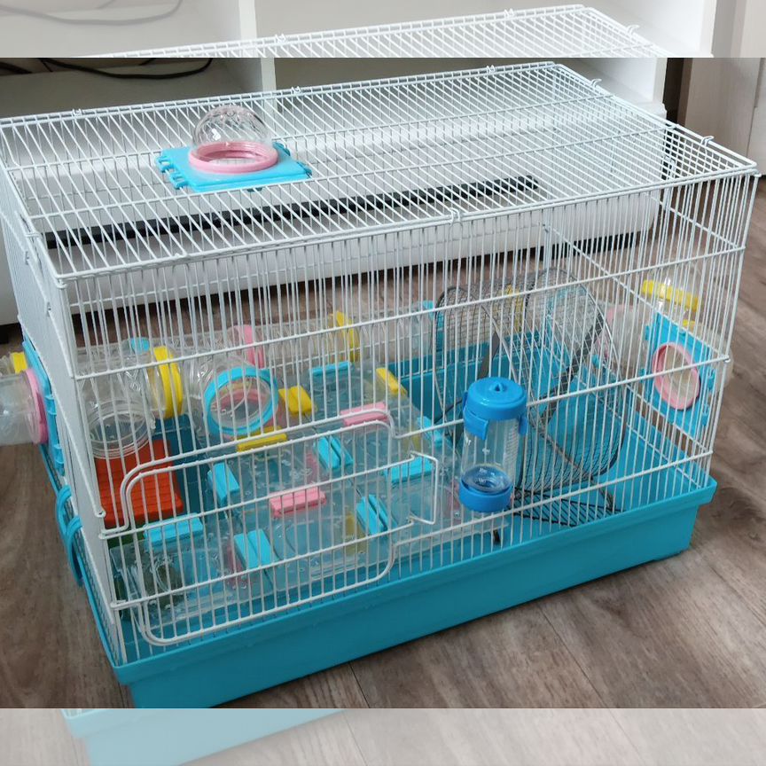 Клетка для хомяка, полный комплект