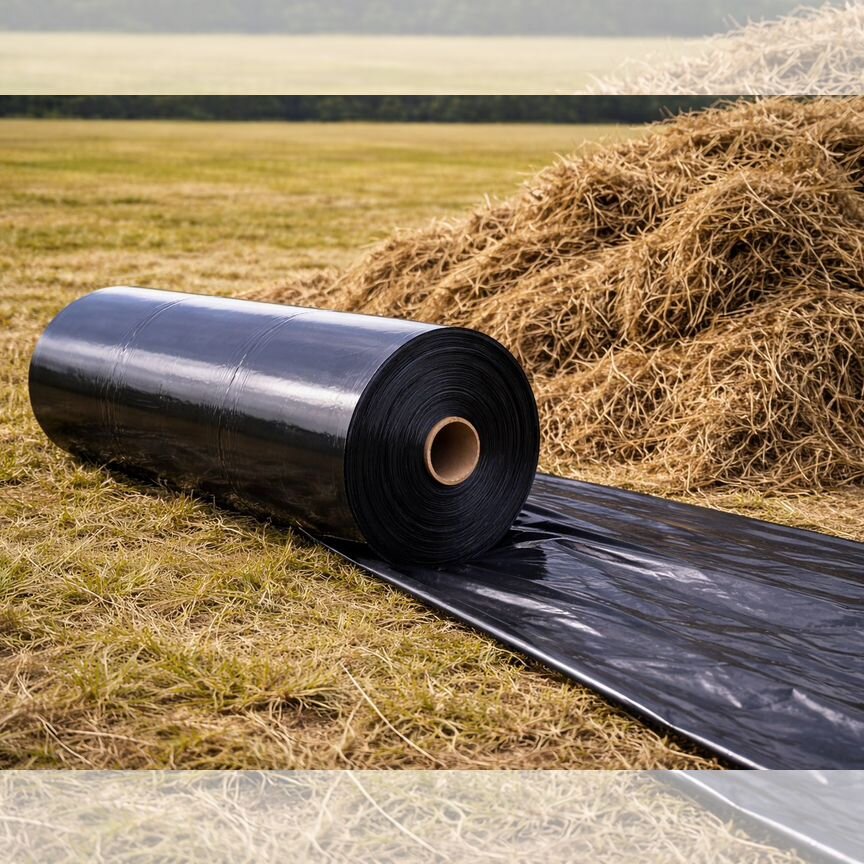 Силосная пленка 16м*50м*150, черная strong