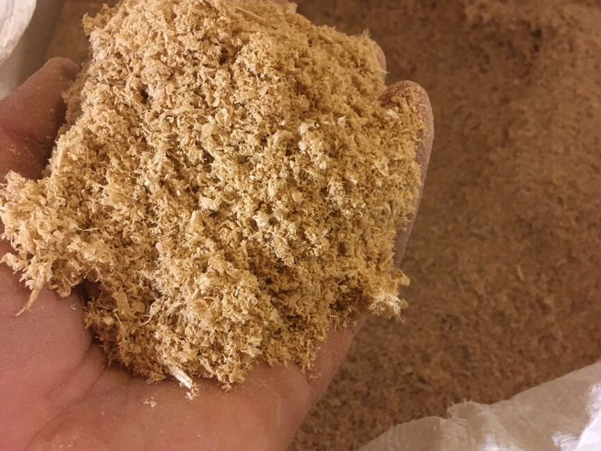 Сухая стружка в мешках