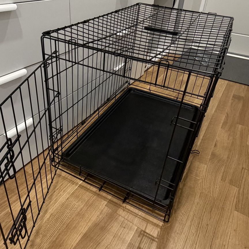 Клетка для собак металлическая 2-х дверная