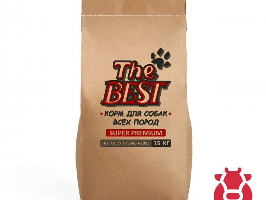 Корм Суп.Прем-м класса для собак The Best Говядина