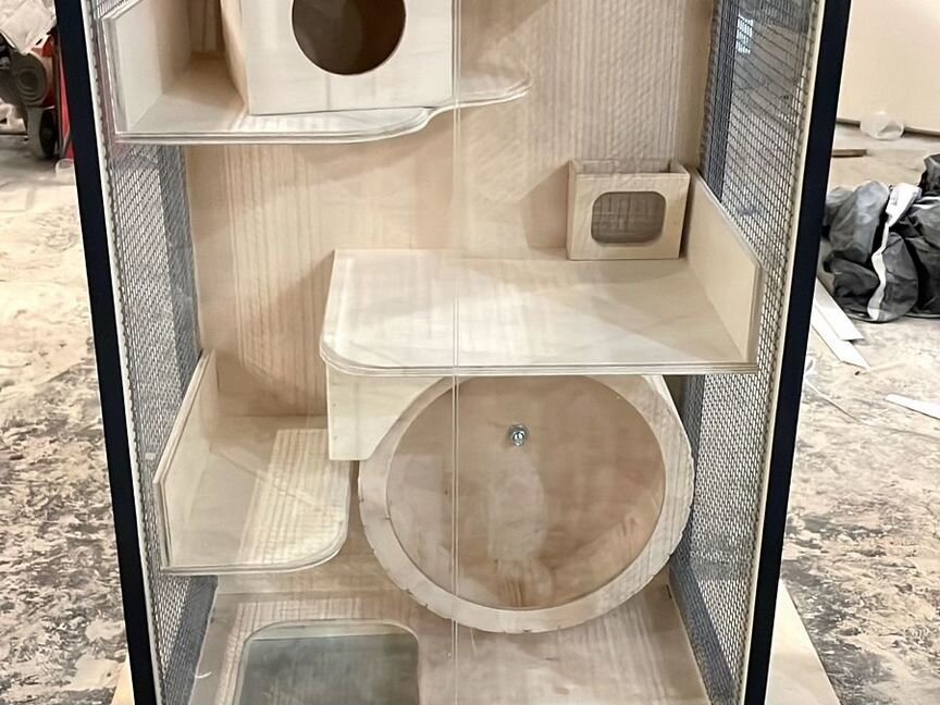 Витрина для шиншилл грызунов дегу 100 60 40