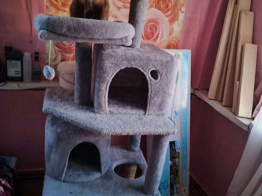 Домик для кошки с когтеточкой бу