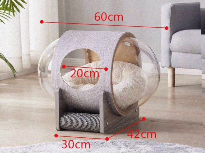 Домик лежанка для кошек с когтеточкой