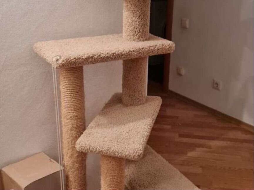 Когтеточка для кошек. 120 см игровой комплекс