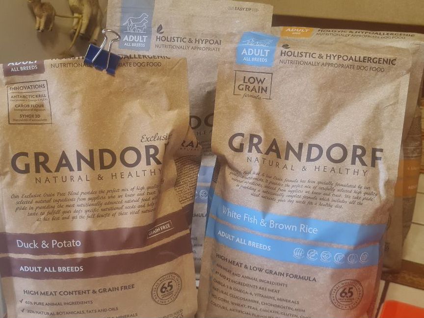 Сухой корм для собак Grandorf остатки