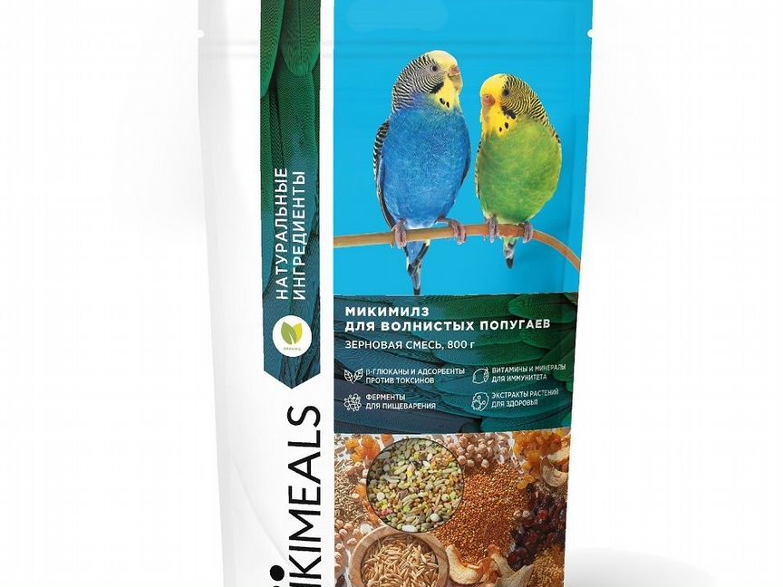 Mikimeals корм для волнистых попугаев