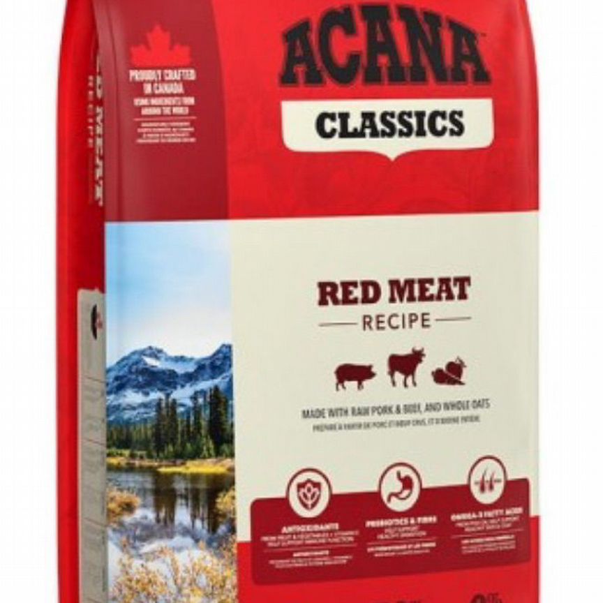 Сухой сухой acana classics RED meat 9,7 - кг