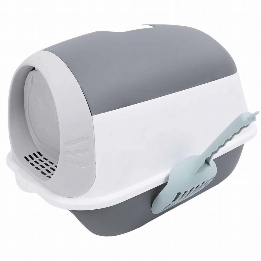 Закрытый пластиковый лоток для кошек 2 шт