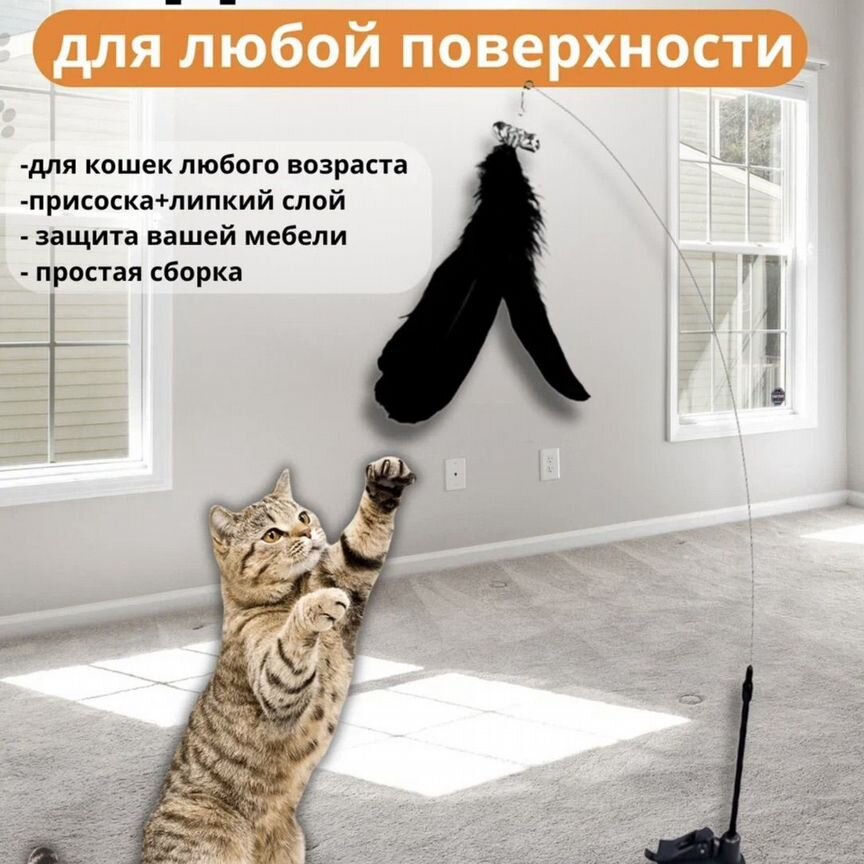 Игрушка для котов и кошек дразнилка интерактивная
