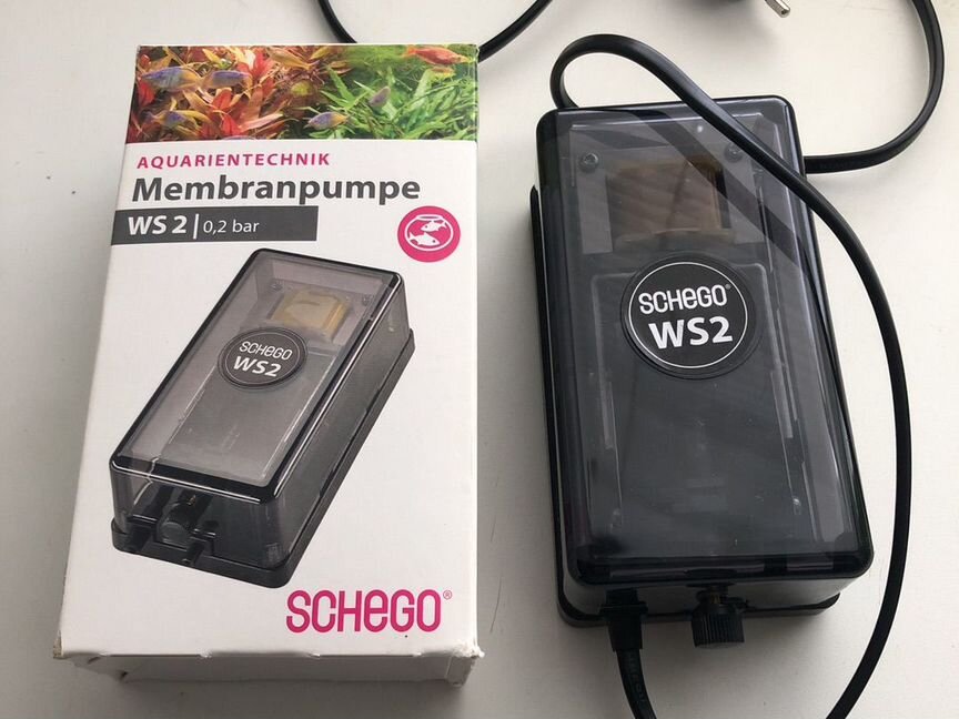 Аэратор (компрессор) для аквариума schego WS 2