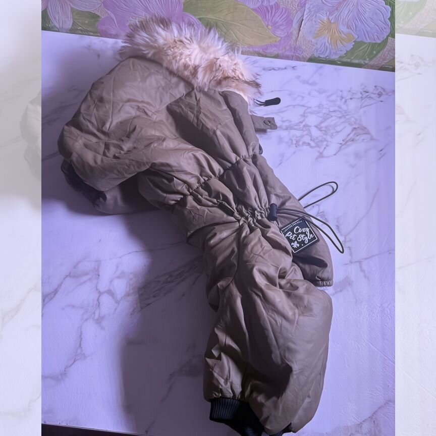 Комбинезон теплый для собаки новый