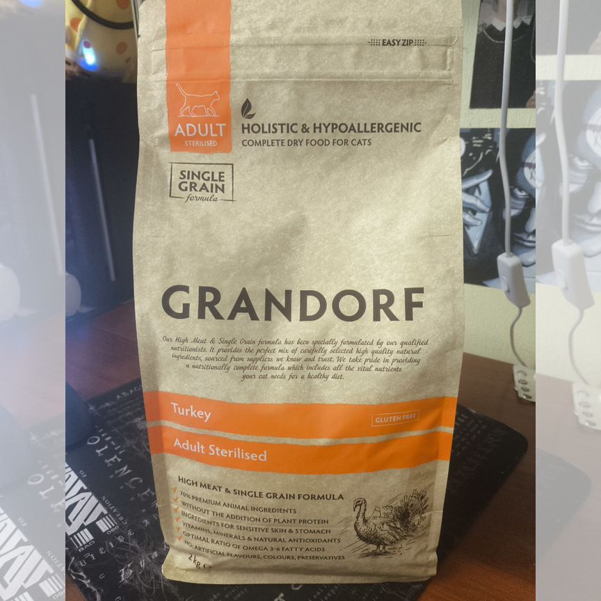 Корм для кошек Grandorf Adult Sterilised Turkey