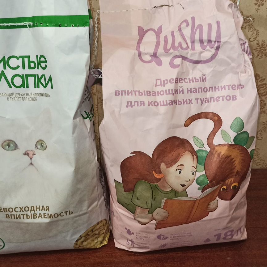 Древесный наполнитель для кошек