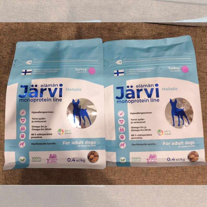 Сухой корм для мелких собак jarvi индейка