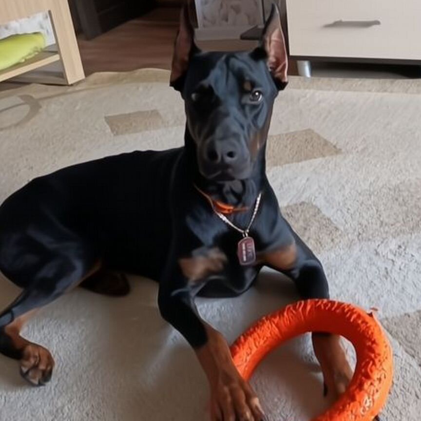 Доберман, вязка