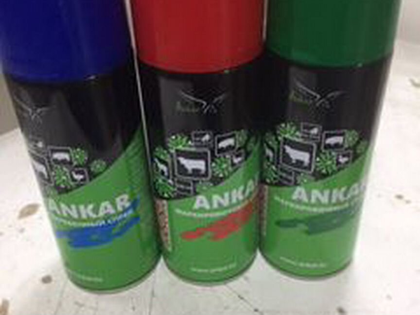 Краска-аэрозоль для маркировки животных ankar