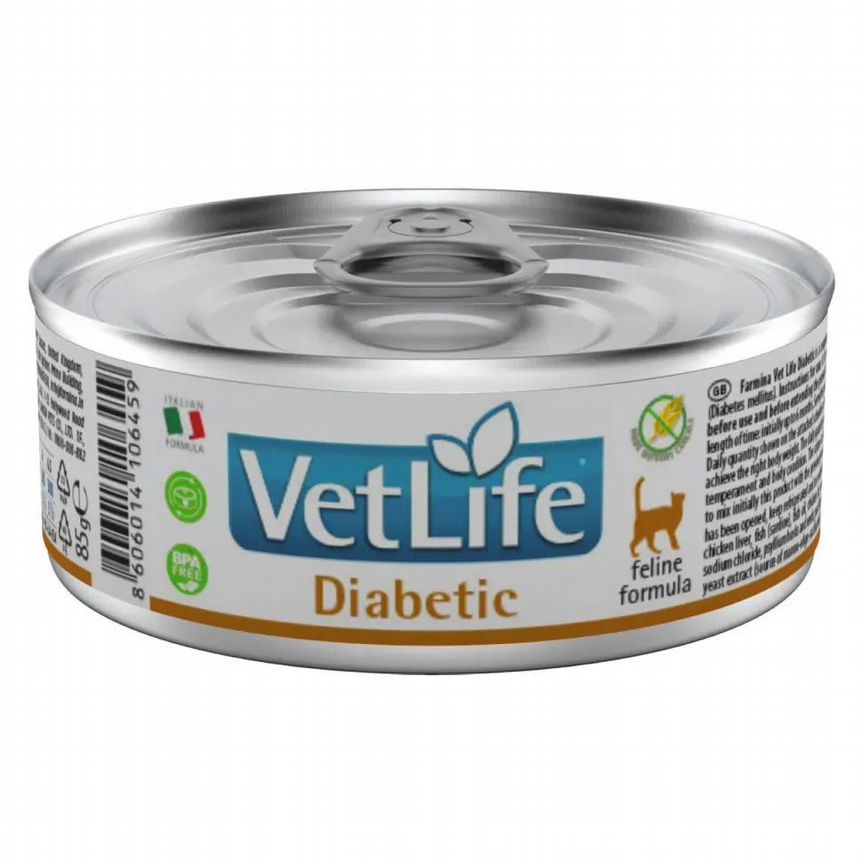 Корм для кошек VetLife Diabetic (консервы - 12 шт