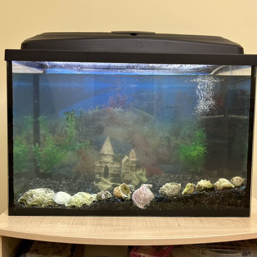 Аквариум с рыбками 72л